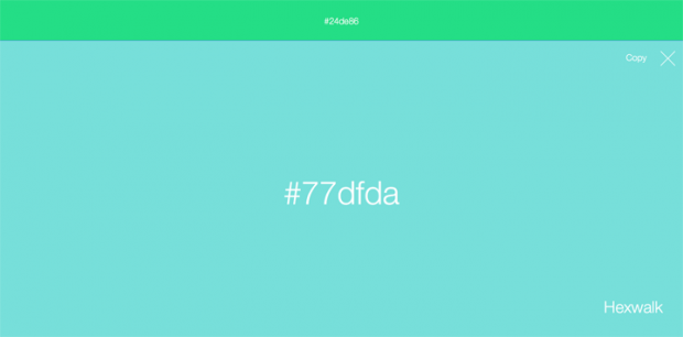10秒毎に新しい配色を提案してくれるサイト「Hexwalk」！ | デザインマガジン