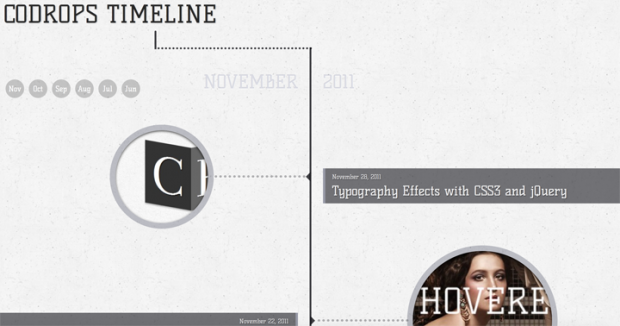 年表や沿革などのタイムラインを実装できるjQuery、JS、CSS3のプラグインまとめ！ | デザインマガジン