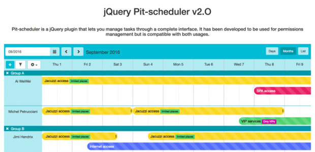 カレンダーを実装できるJS、jQueryプラグンまとめ | デザインマガジン